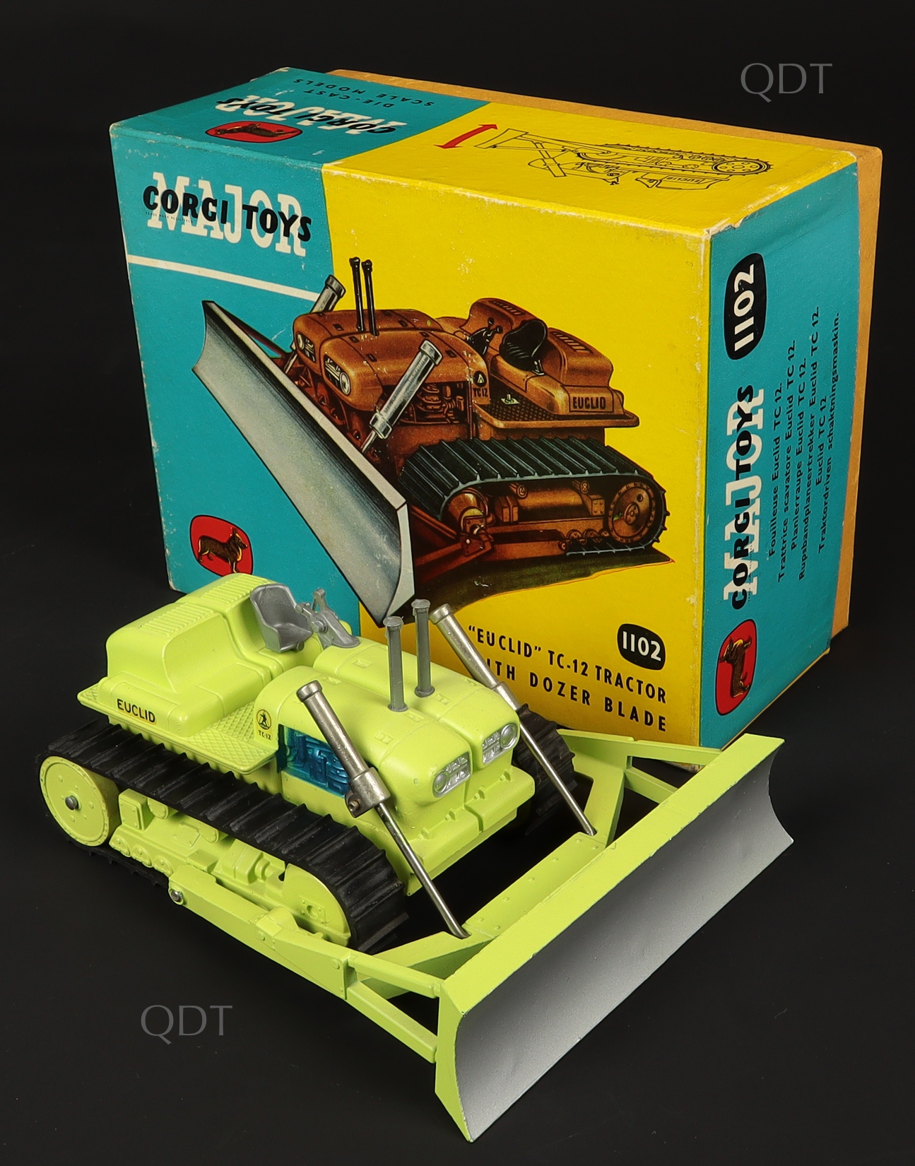 Corgi Toys 1102 Euclid Tractor & Blade - QDT