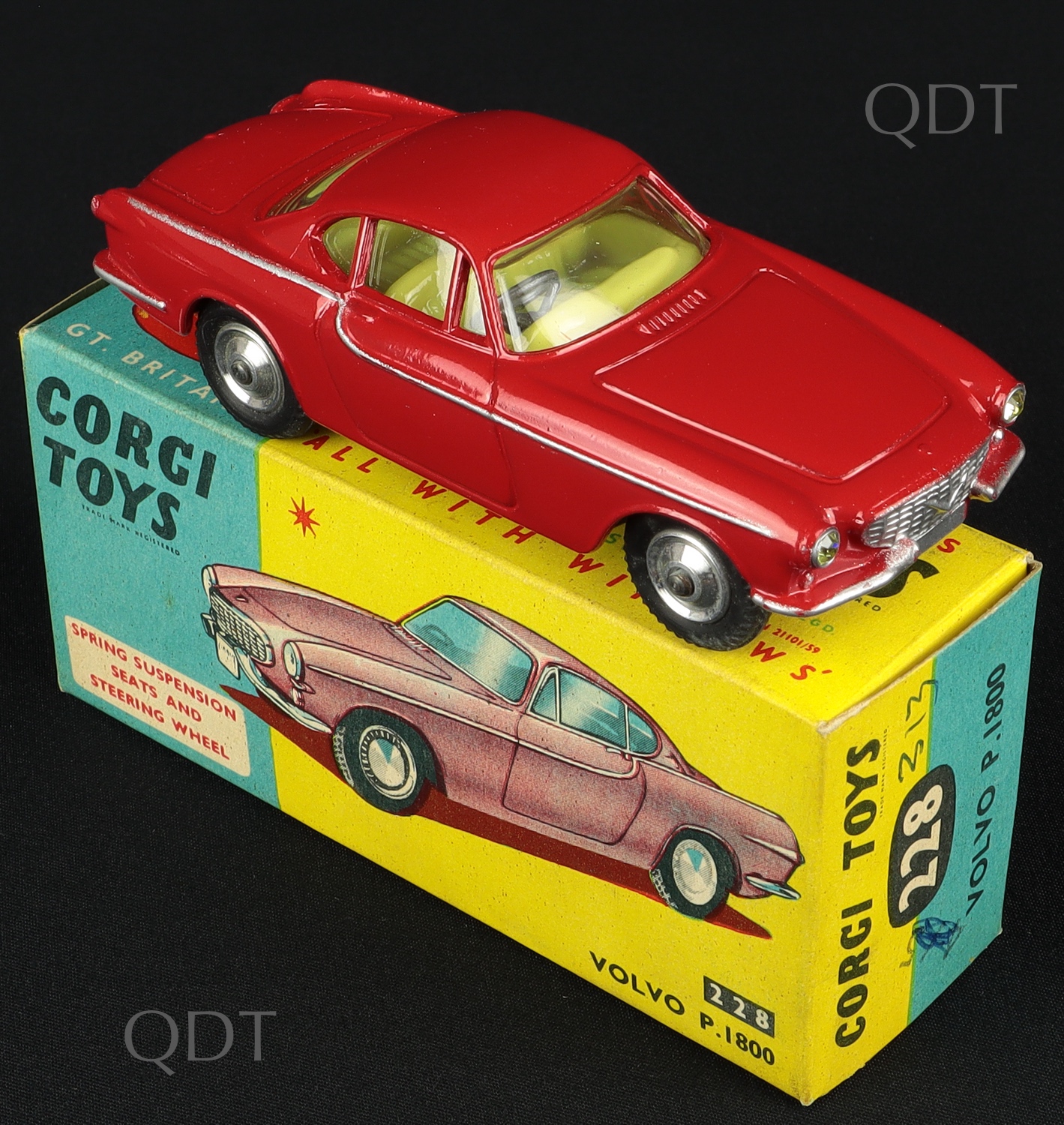 Corgi Toys 228 Volvo P1800 - QDT