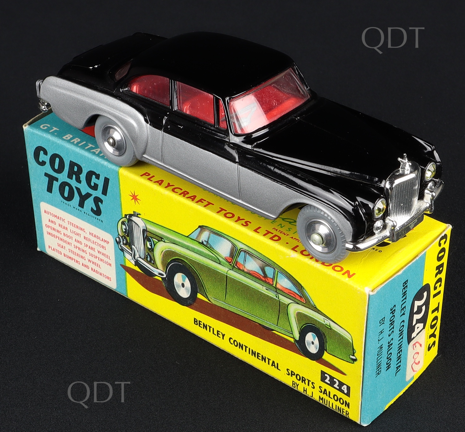 Corgi Toys 224 Bentley Continental Sports - QDT