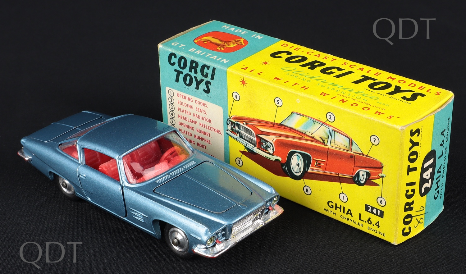 Corgi Toys 241 Ghia - QDT
