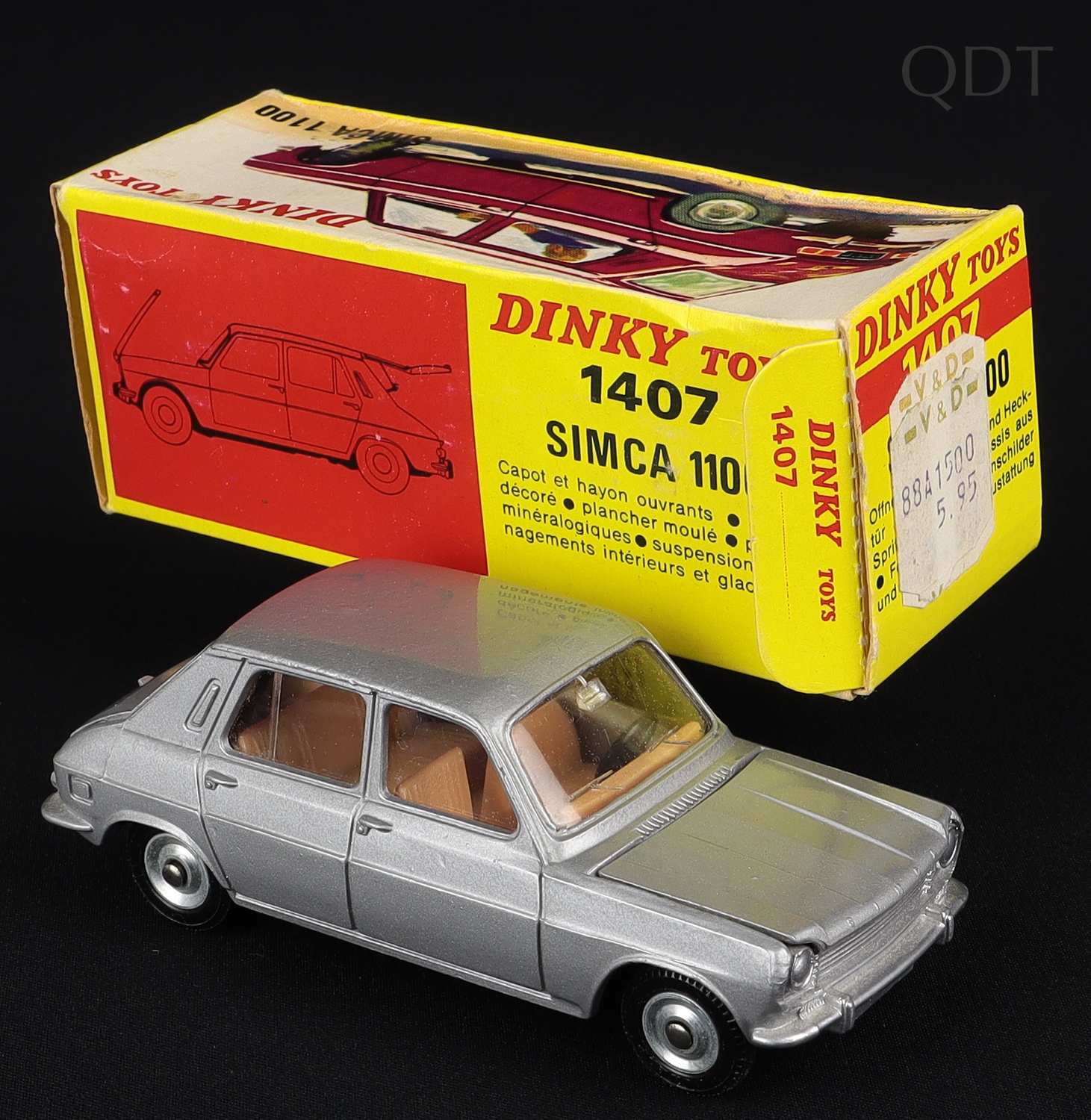 French Dinky Toys 1407 Simca 1100 - QDT