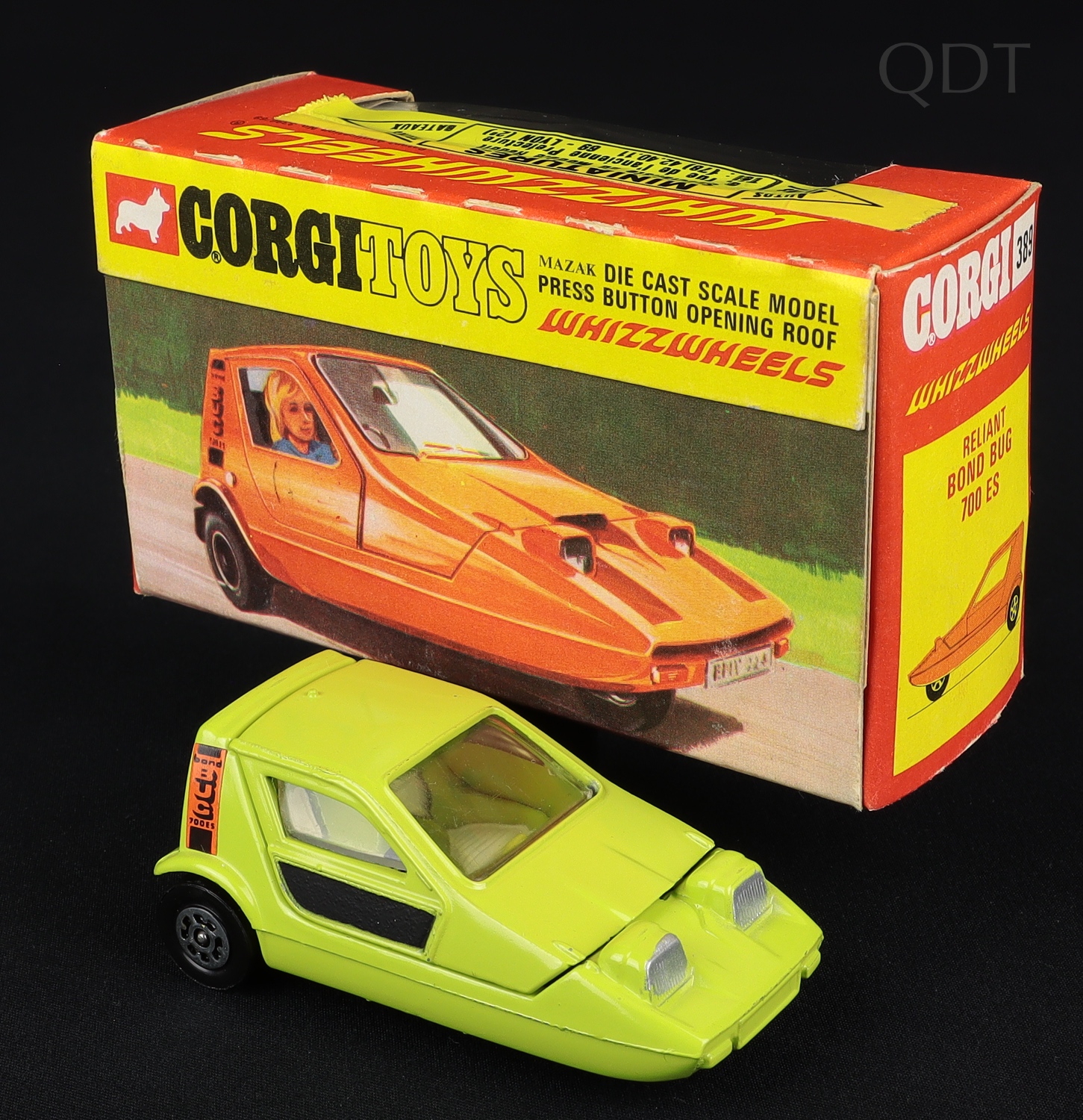 Corgi Toys 389 Reliant Bond Bug 700ES - QDT