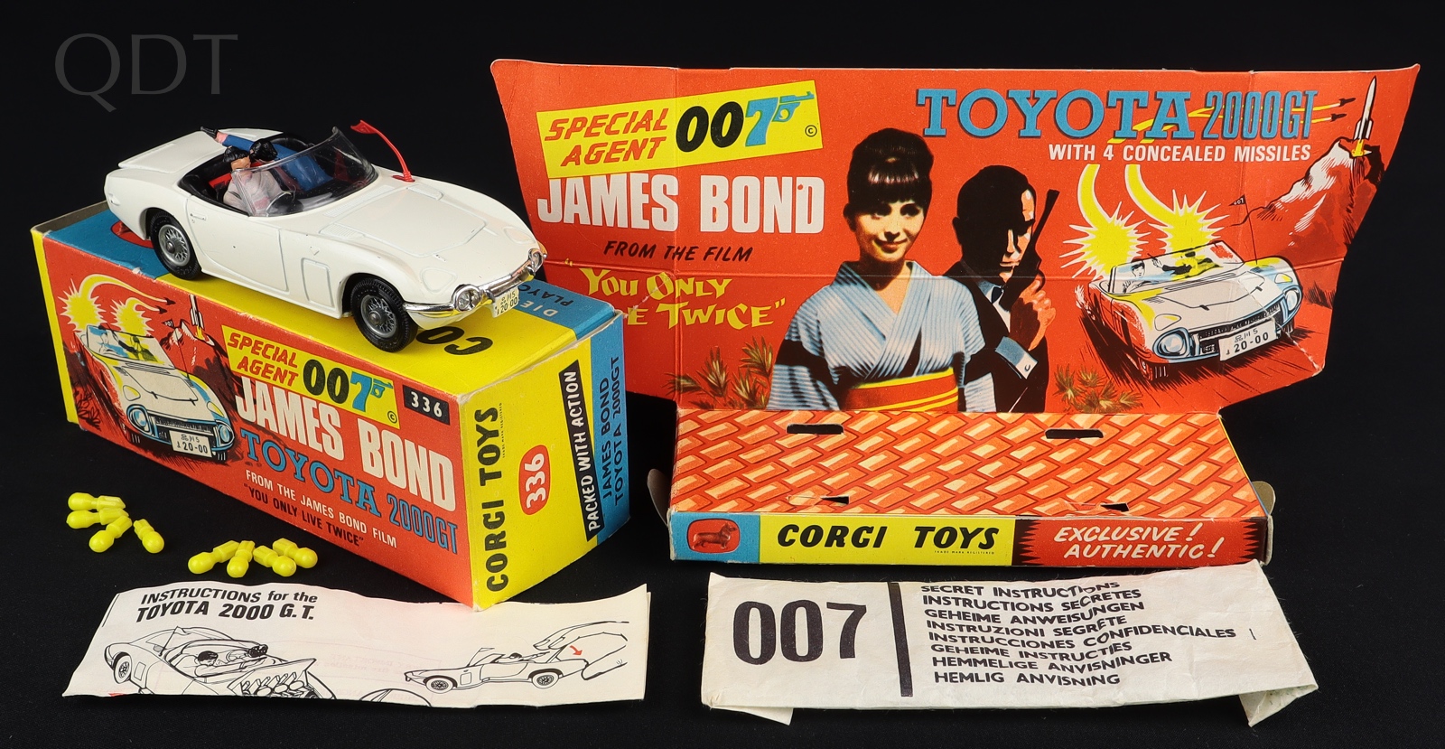 Corgi Toys 336 James Bond's Toyota 2000 GT - QDT
