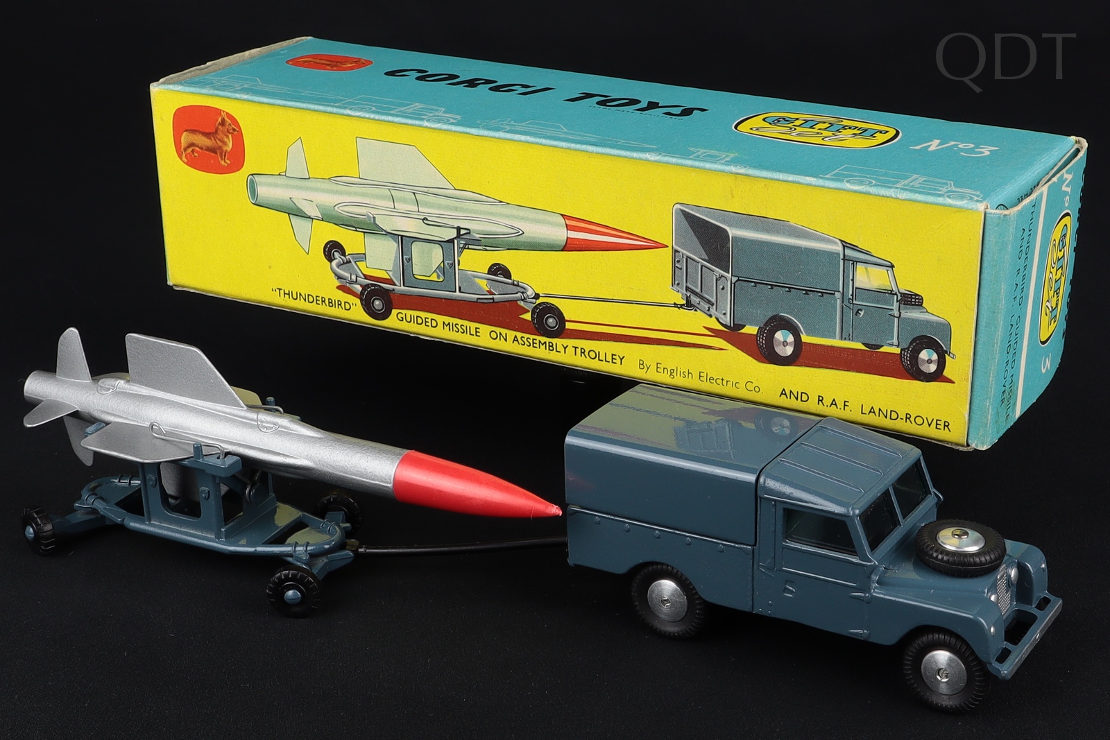 Corgi Gift Set 3 "Thunderbird" Guided Missile on Assembly Trolley & R.A ...