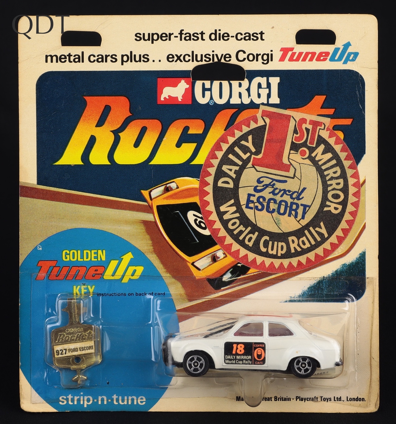 Corgi Rockets 927 Ford Escort 'London to Mexico' Rally - QDT