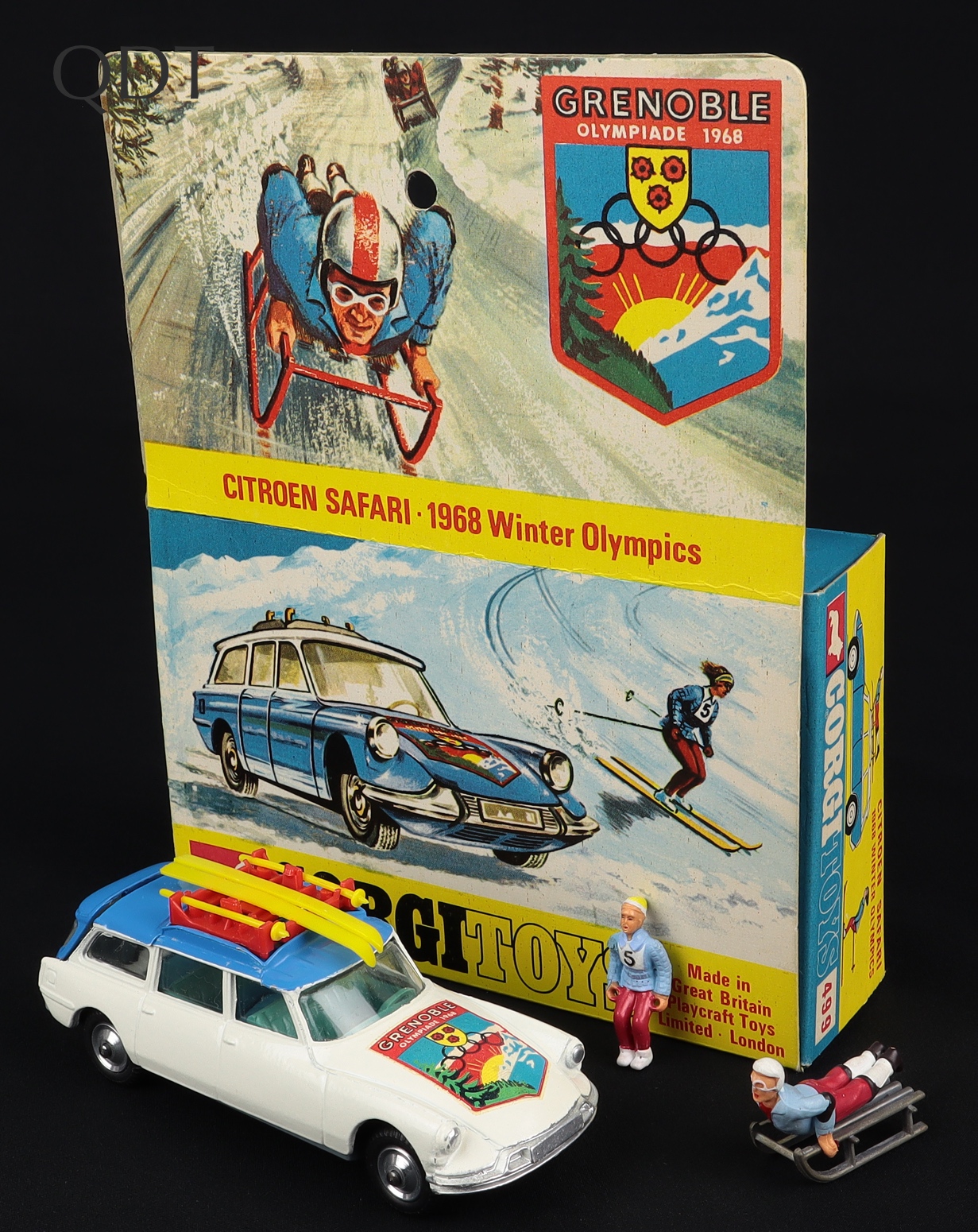 Corgi Toys 499 Citroen Safari 1968 Winter Olympics "Grenoble" - QDT