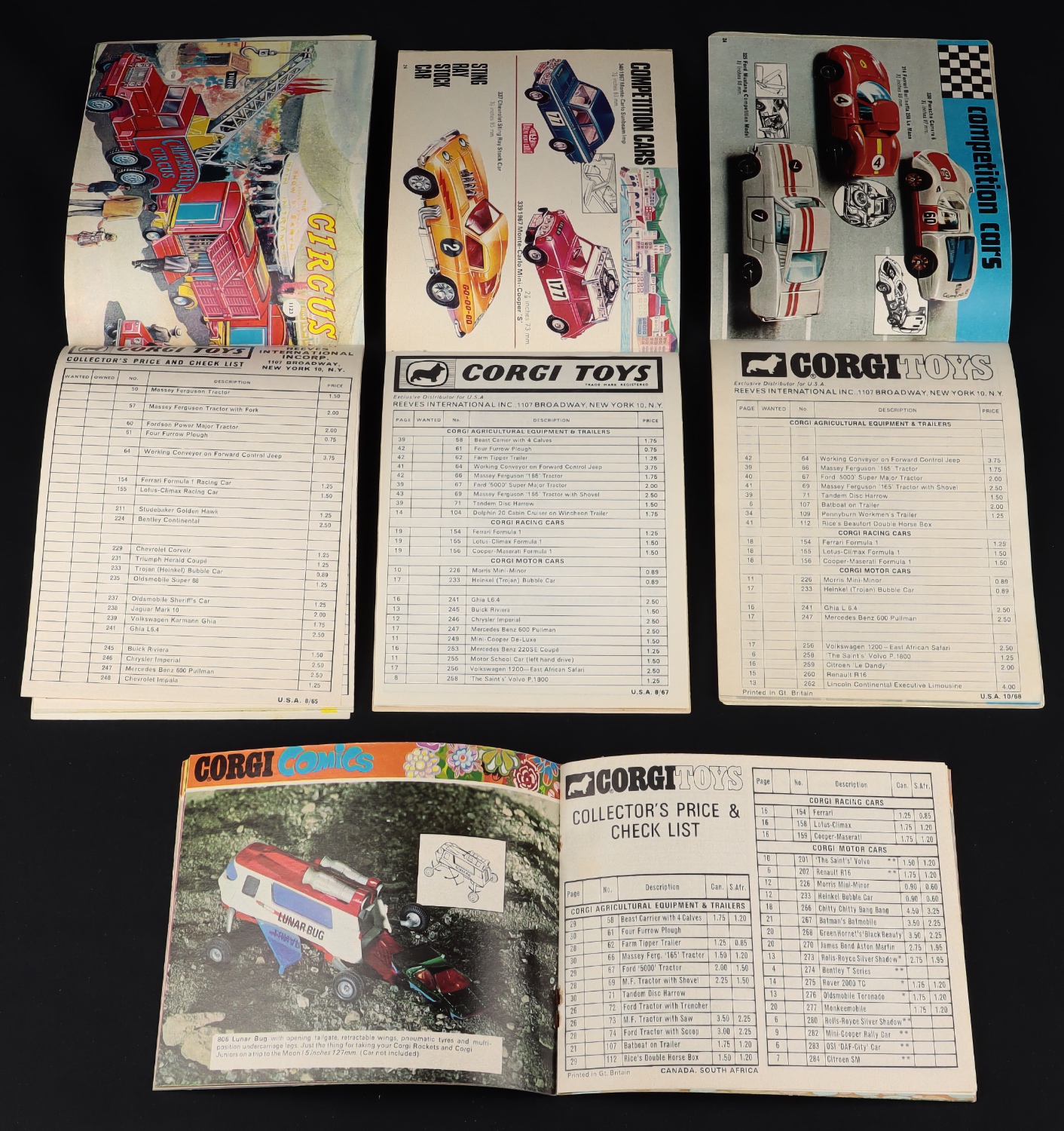 Corgi Catalogues x 4 - QDT