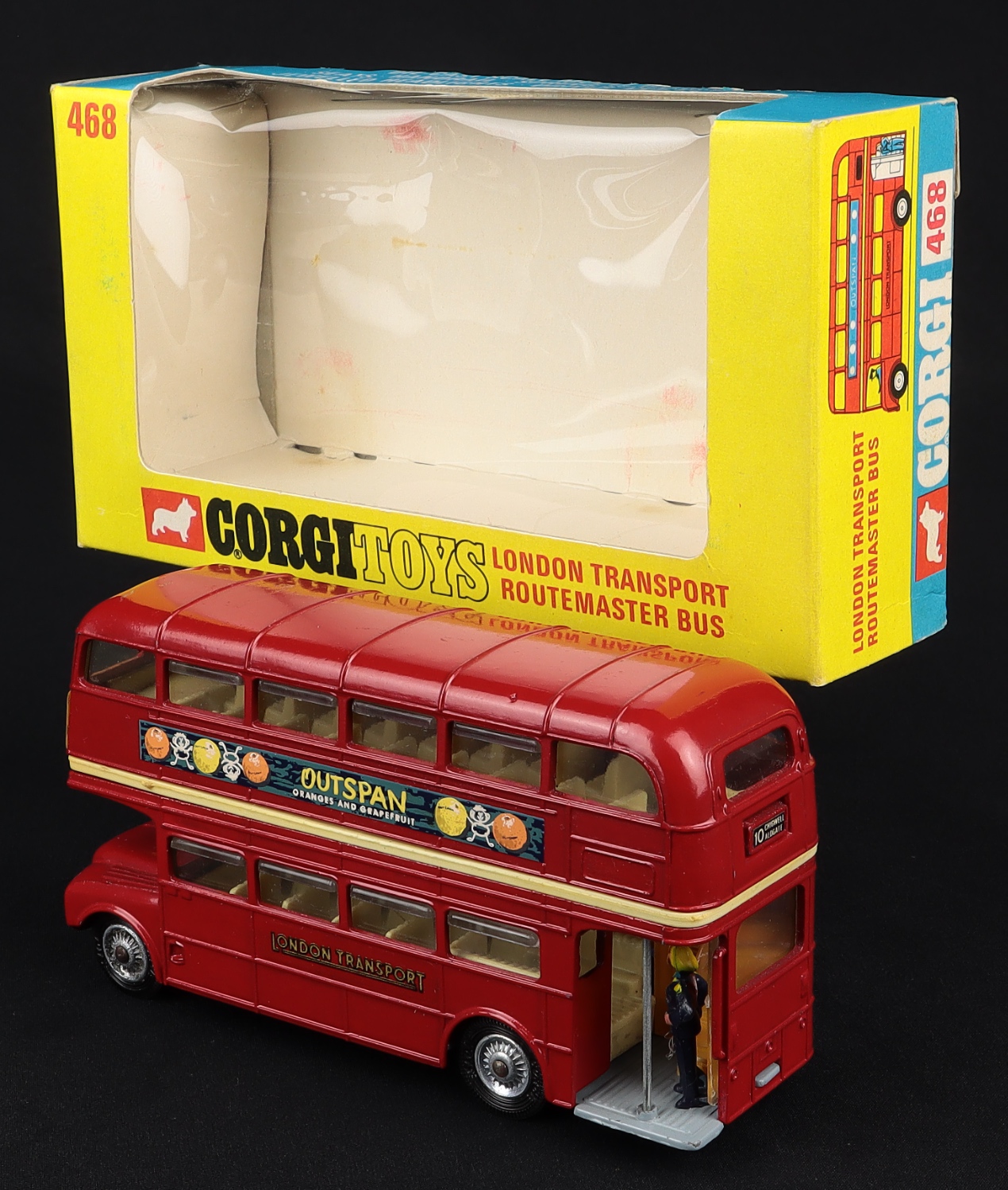 Corgi Toys 468 London Routemaster Bus 'Outspan' - QDT