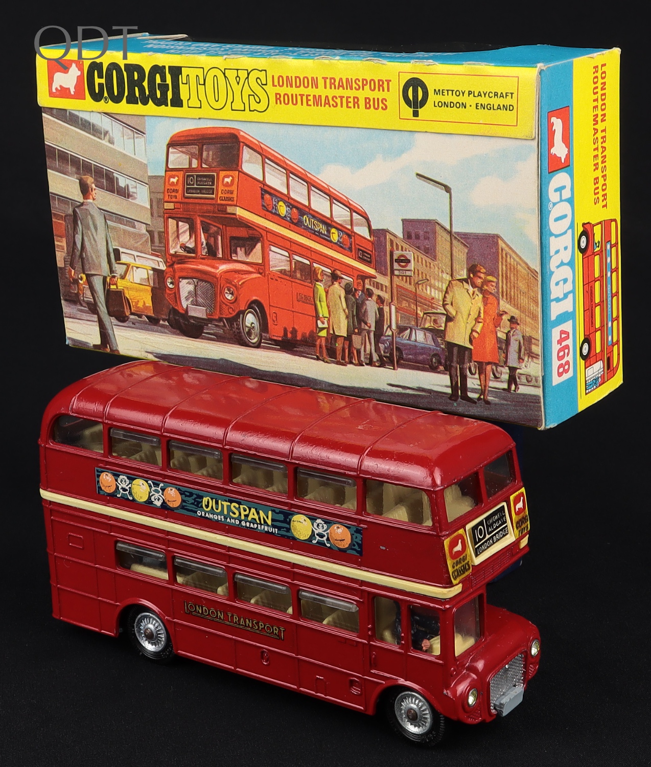 Corgi Toys 468 London Routemaster Bus 'Outspan' - QDT