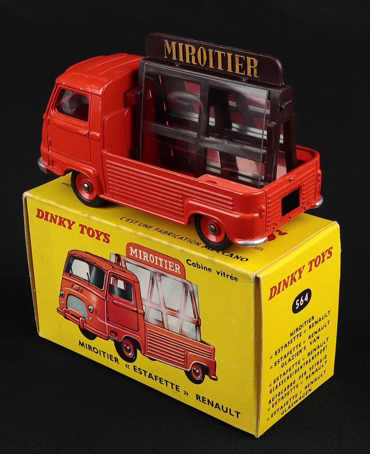 French Dinky Toys 564 Renault Estafette Truck 'Miroitier' - QDT