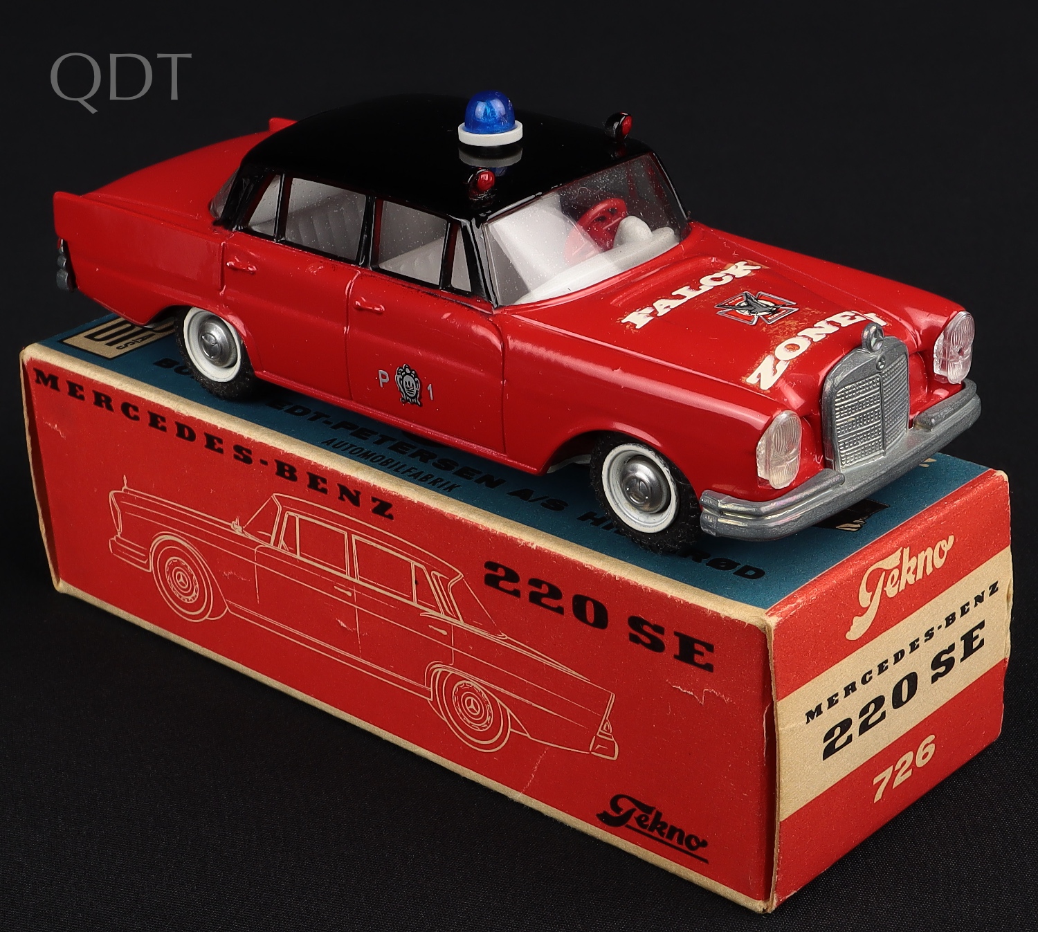 Tekno Models 726 Mercedes-Benz 220 SE 'FALCK ZONEN' - QDT
